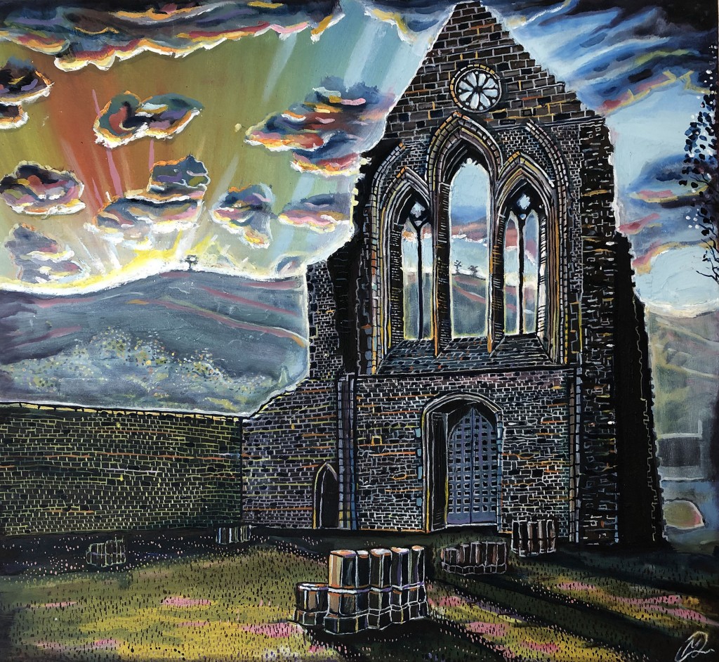 Mikey Jones Art | Valle Crucis Abbey painting, Llangollen